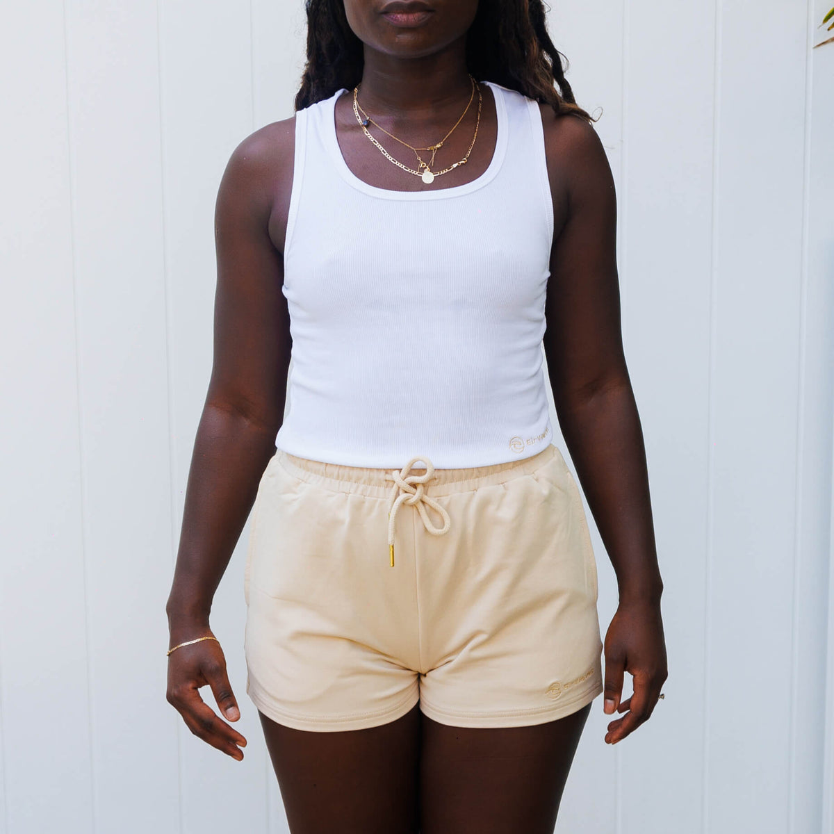 White Ribbed Tank - Women's Activewear Sydney Australia – EirWaves